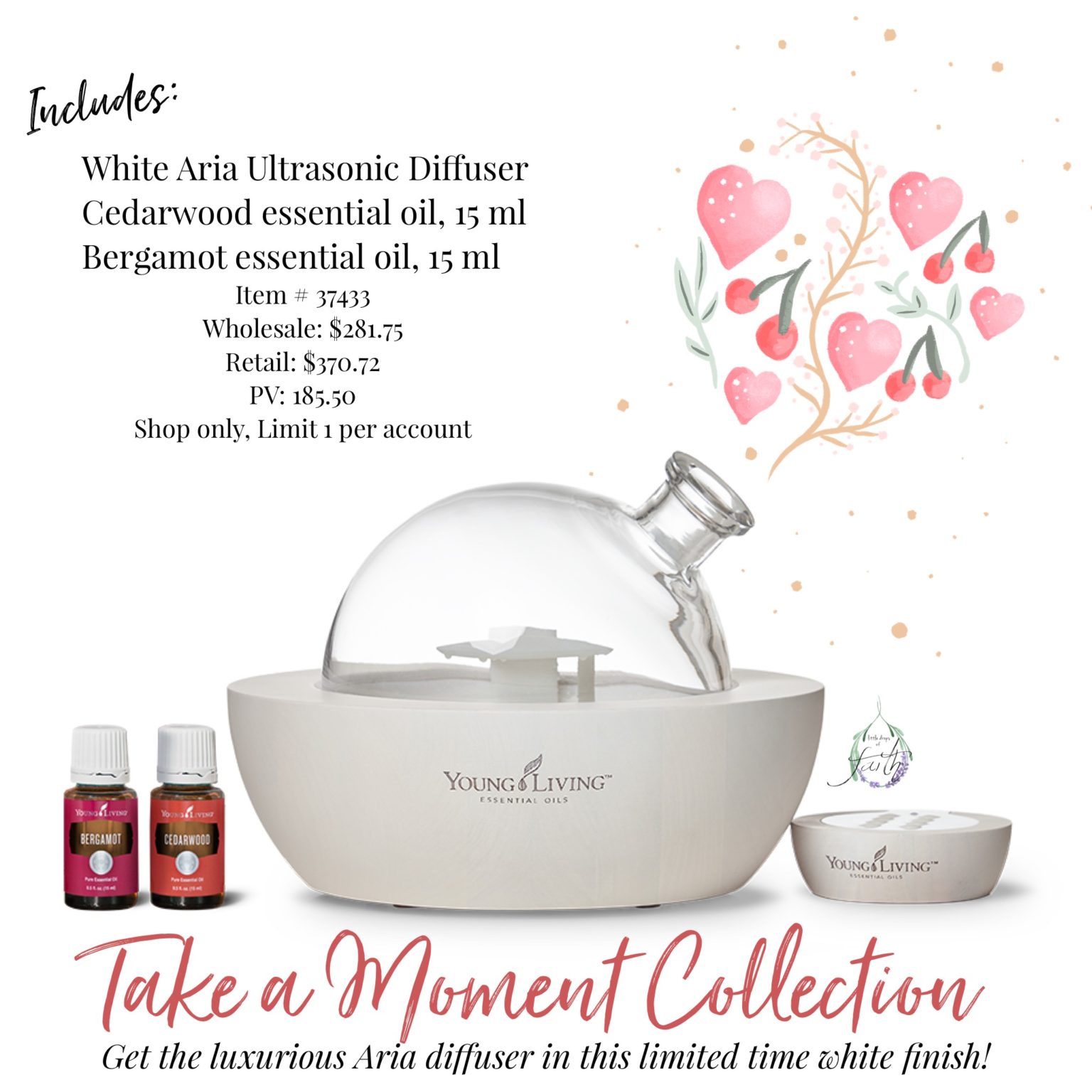 The Aria diffuser gets a new look! - Faithful Droppers